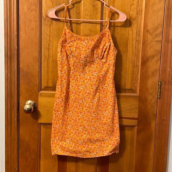 wild fable | Dresses | Orange Floral Wild Fable Dress | Poshmark